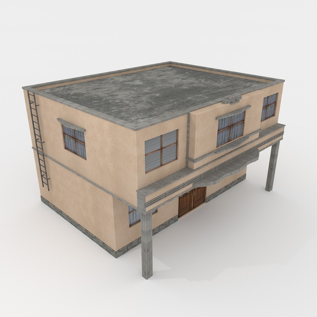 Residental building town house model | 1147949 | TurboSquid