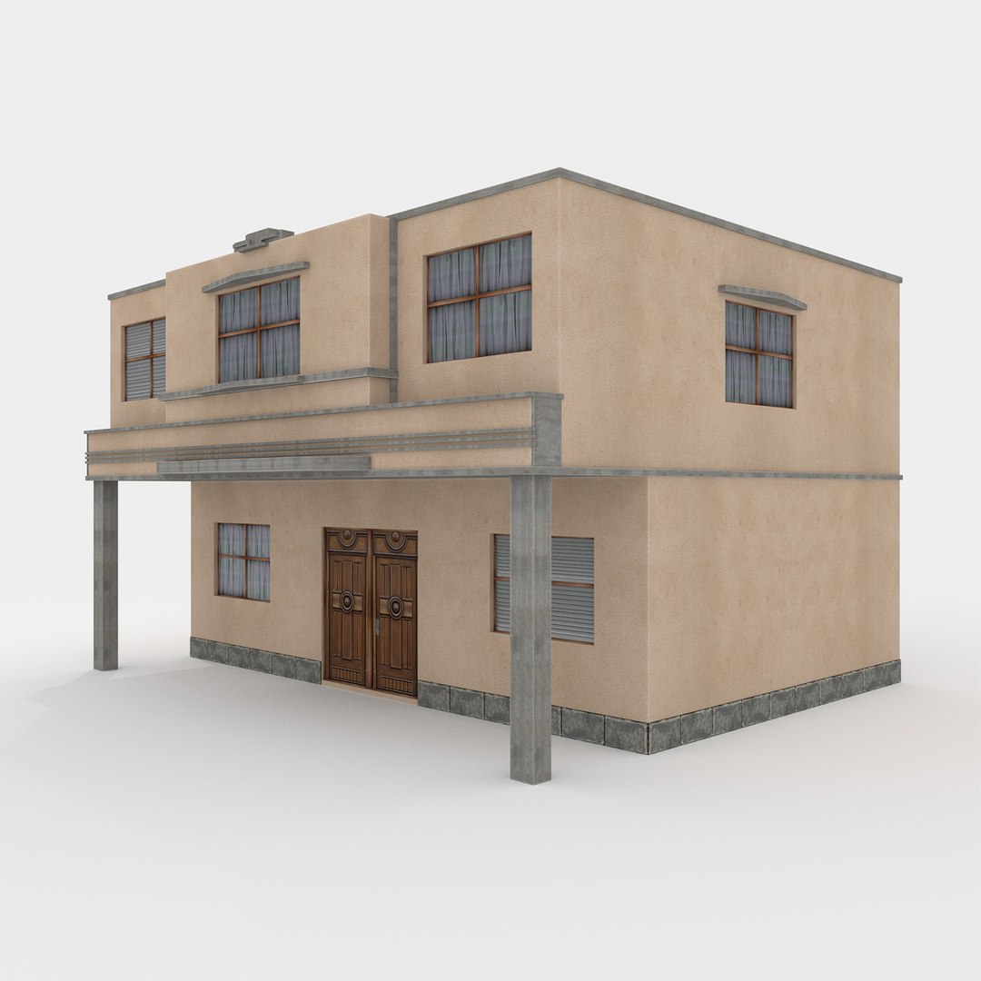 Residental building town house model | 1147949 | TurboSquid