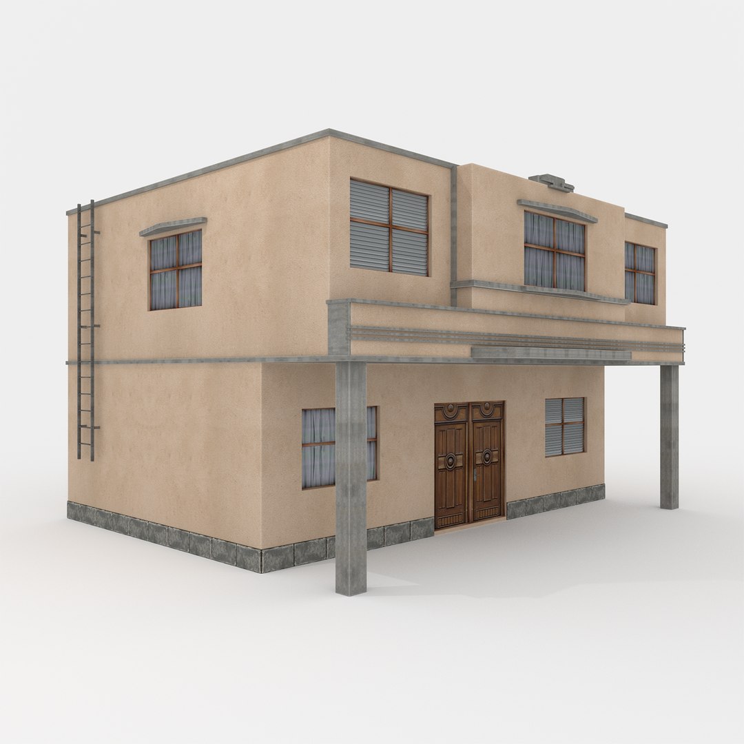 Residental building town house model | 1147949 | TurboSquid