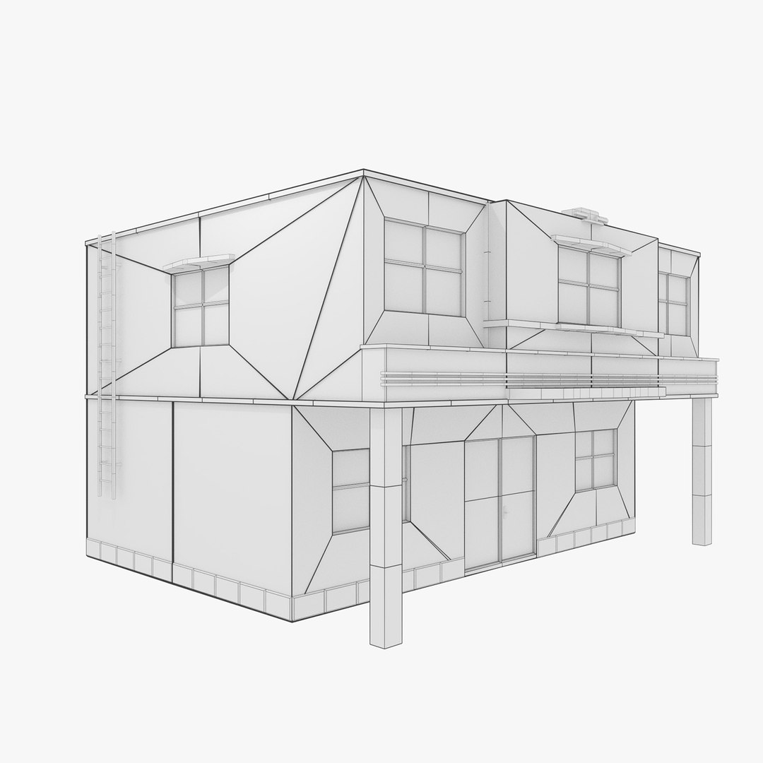 Residental building town house model | 1147949 | TurboSquid