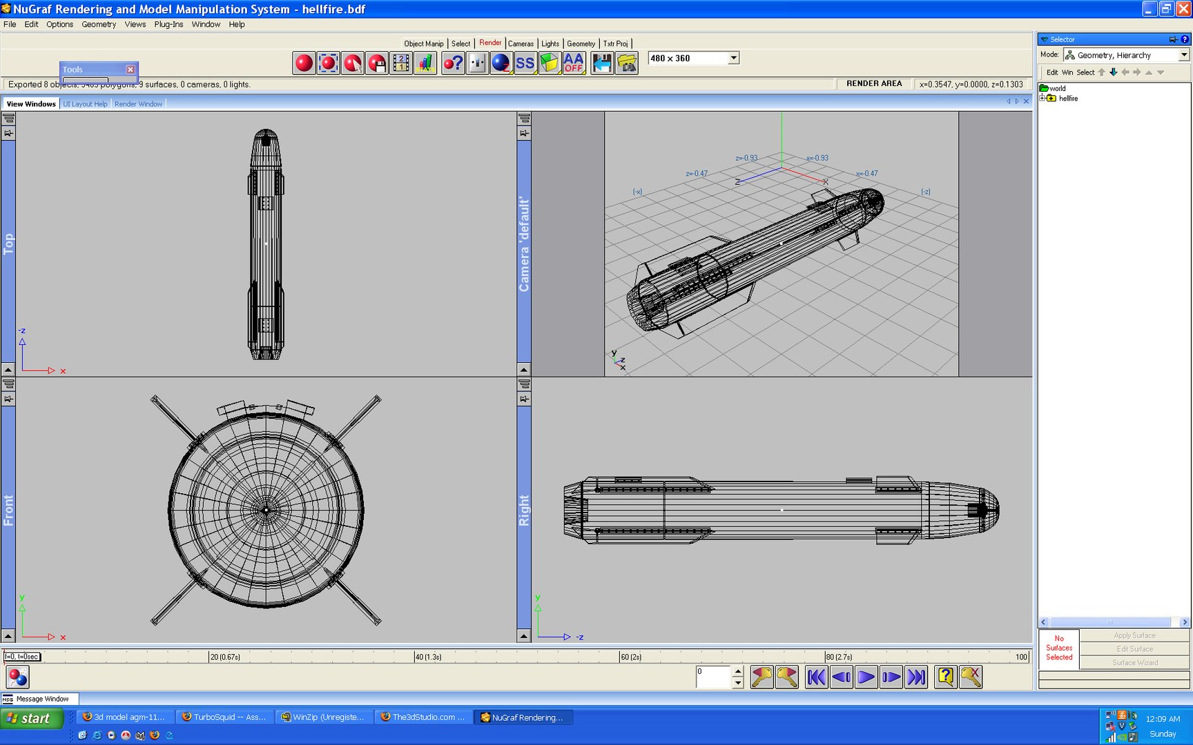 Max Agm-114a Hellfire Missile