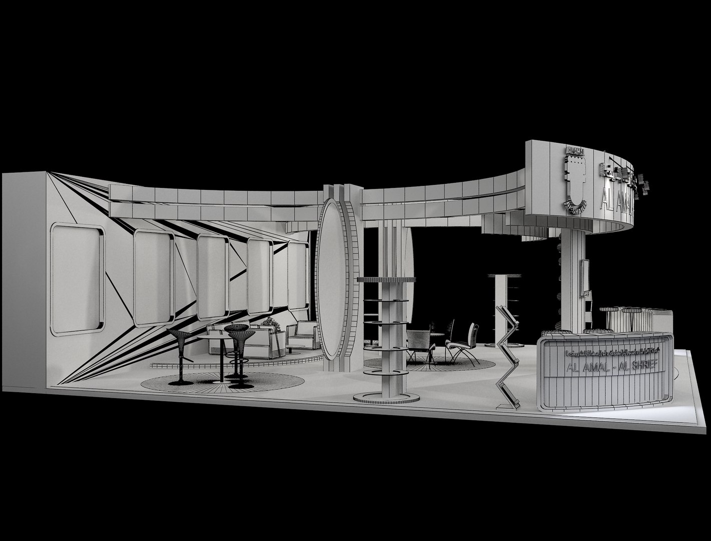 3D Booth Exhibition Stand a391 - TurboSquid 1714363