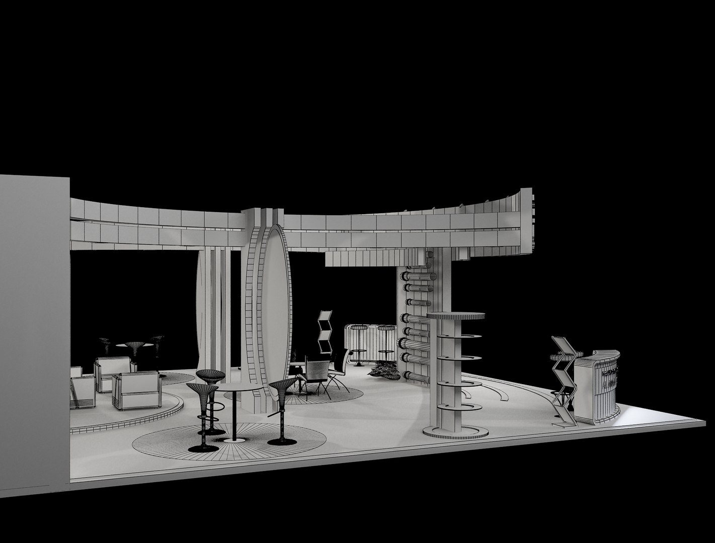 3D Booth Exhibition Stand a391 - TurboSquid 1714363