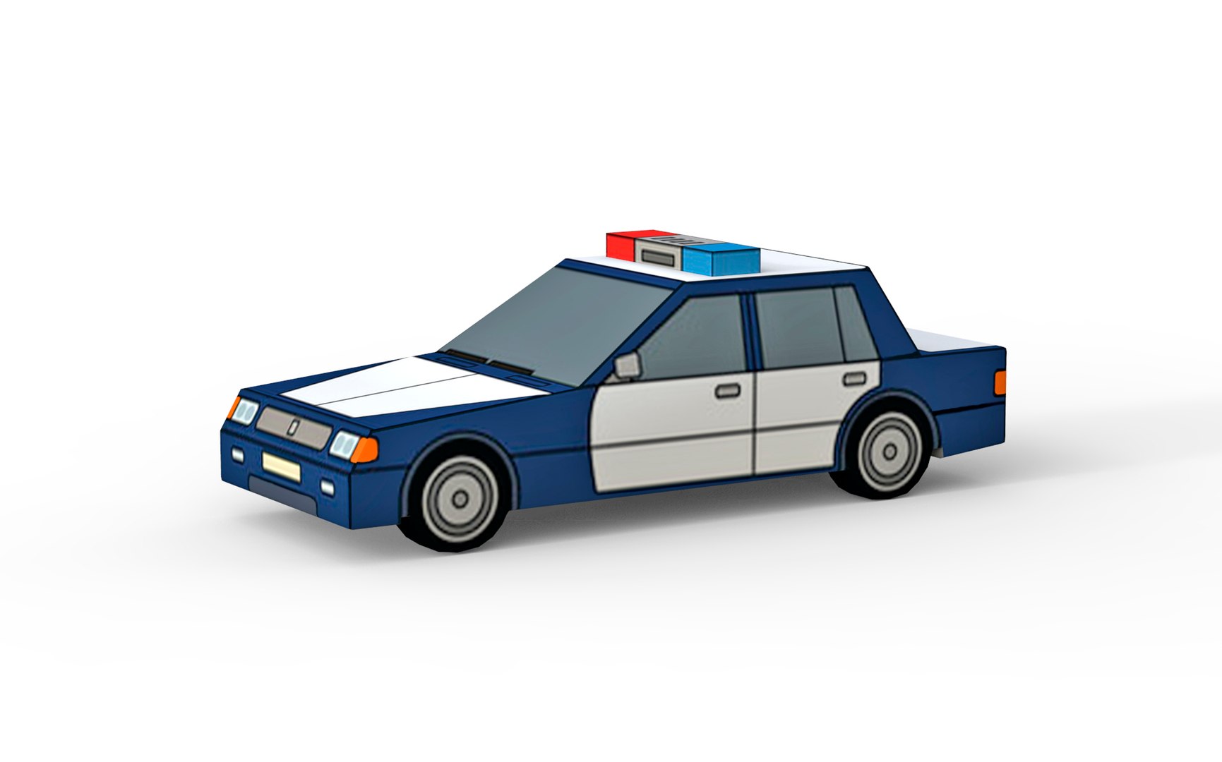 3D Police Car - TurboSquid 1442650