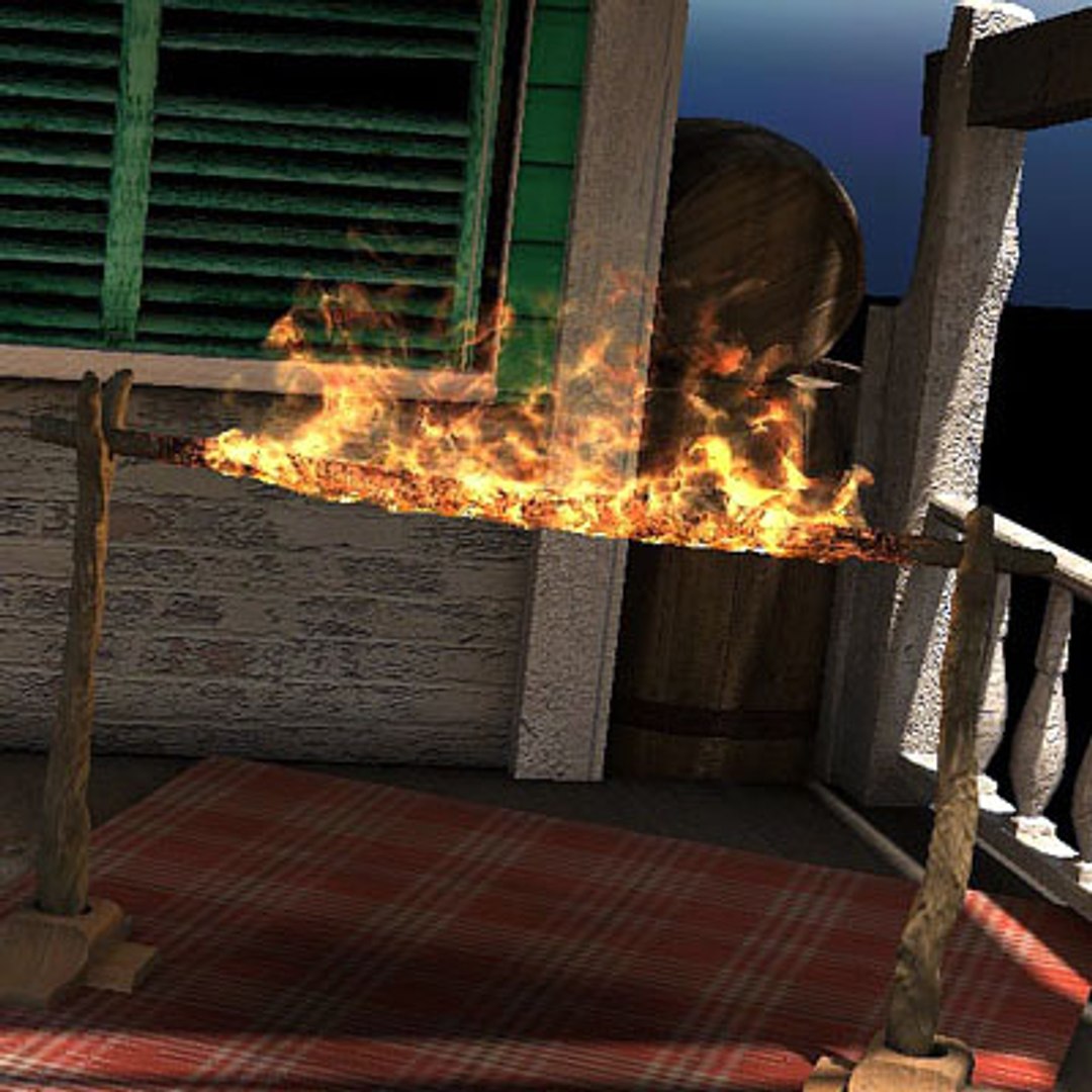 Flame Torch 3d Model