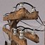 3d model old wood pole