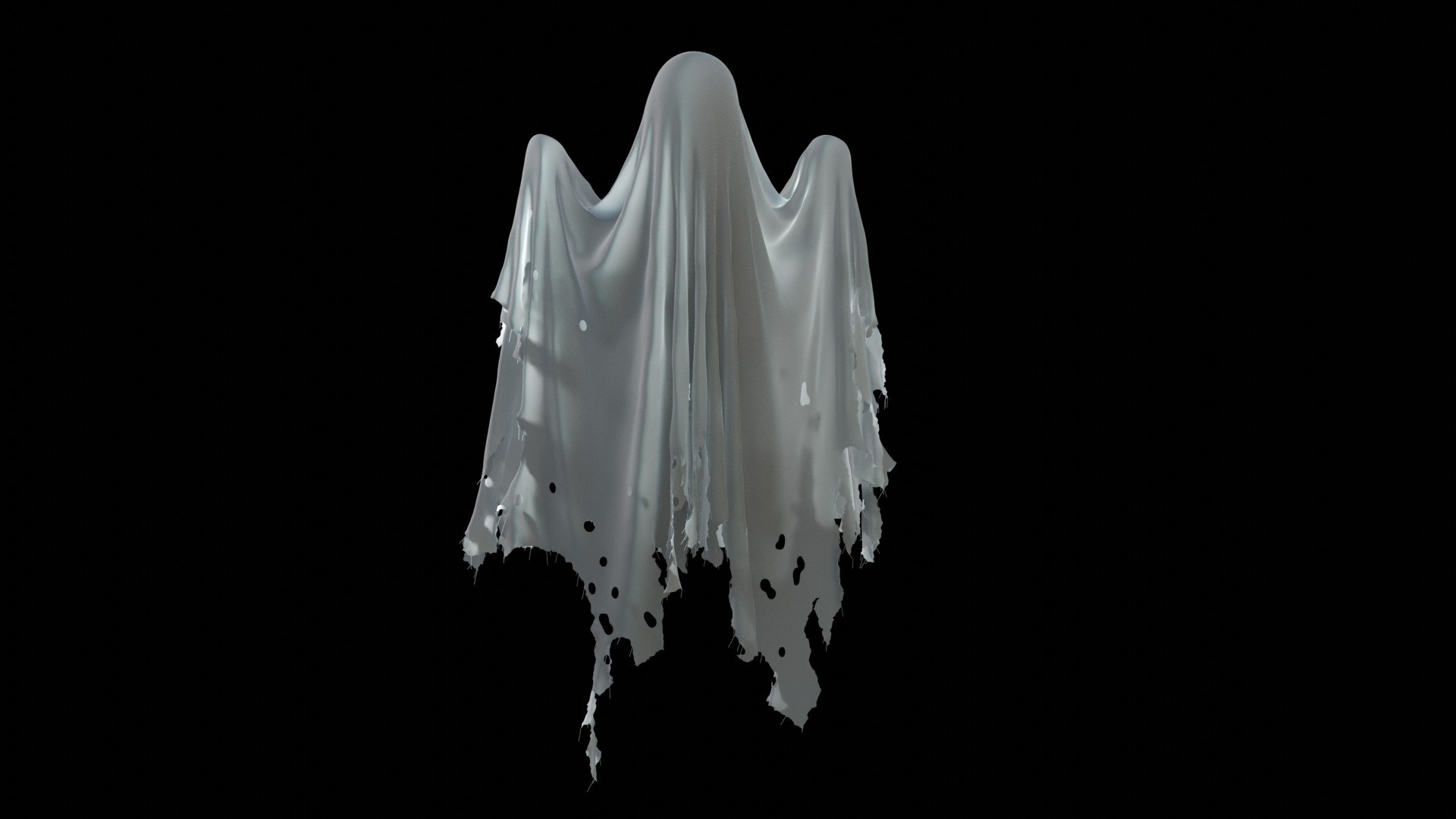 High Poly Ghost Model 2 3D Model - TurboSquid 1860236