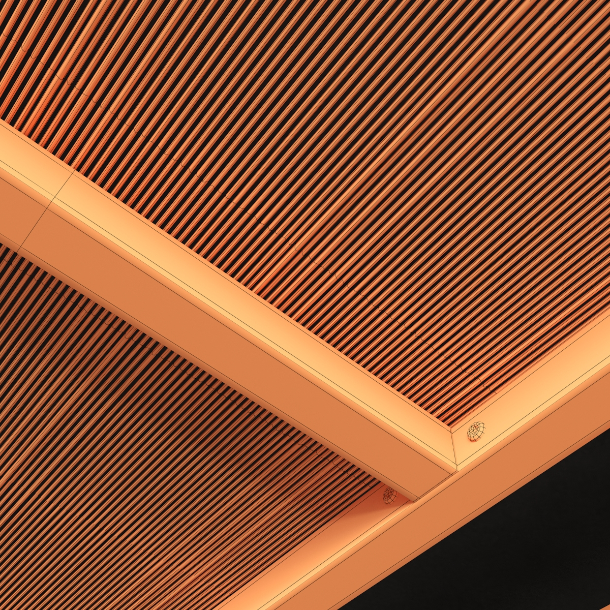 3D Ceiling straight thin branch n3 model - TurboSquid 1717791