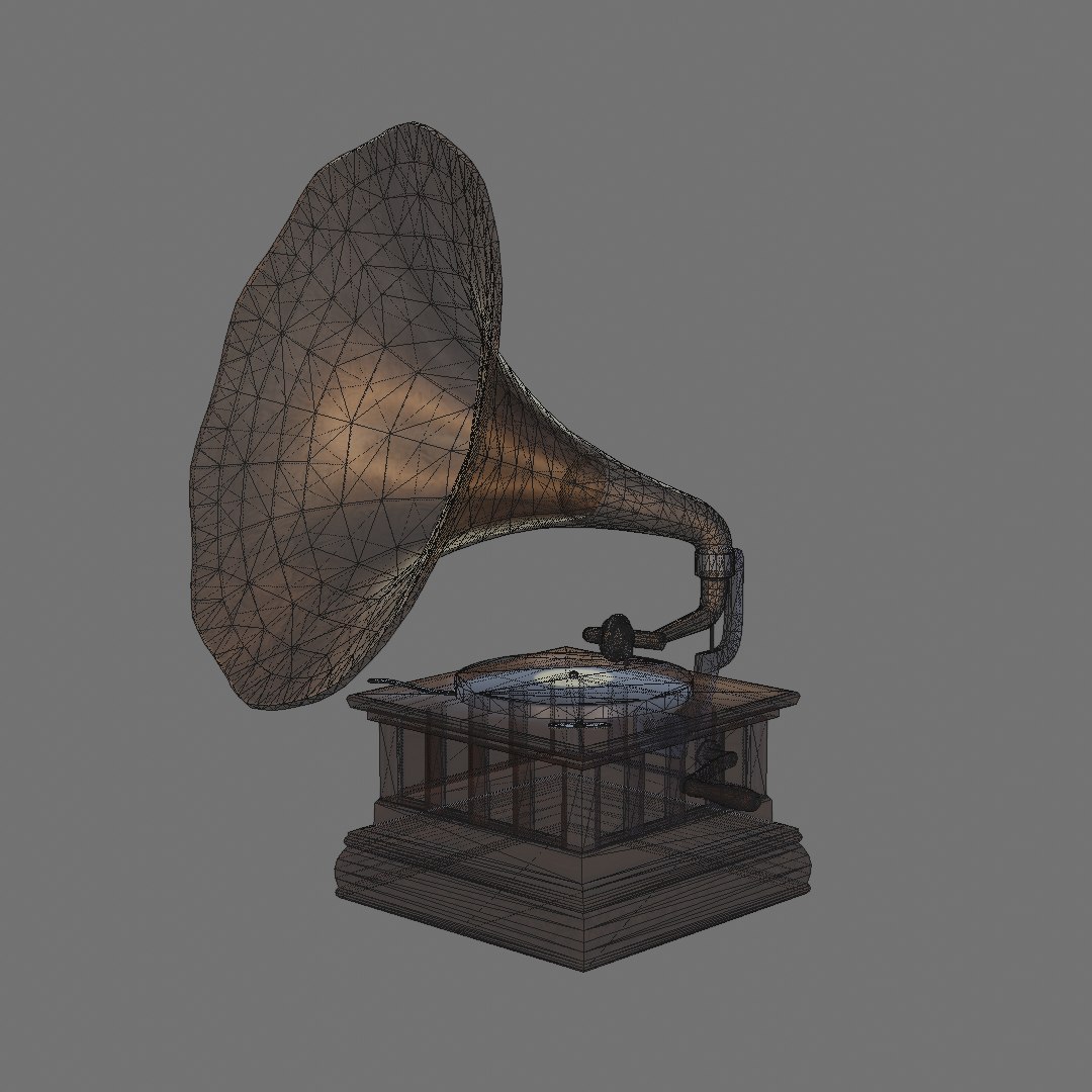 Gramophone 3D Model - TurboSquid 1940283