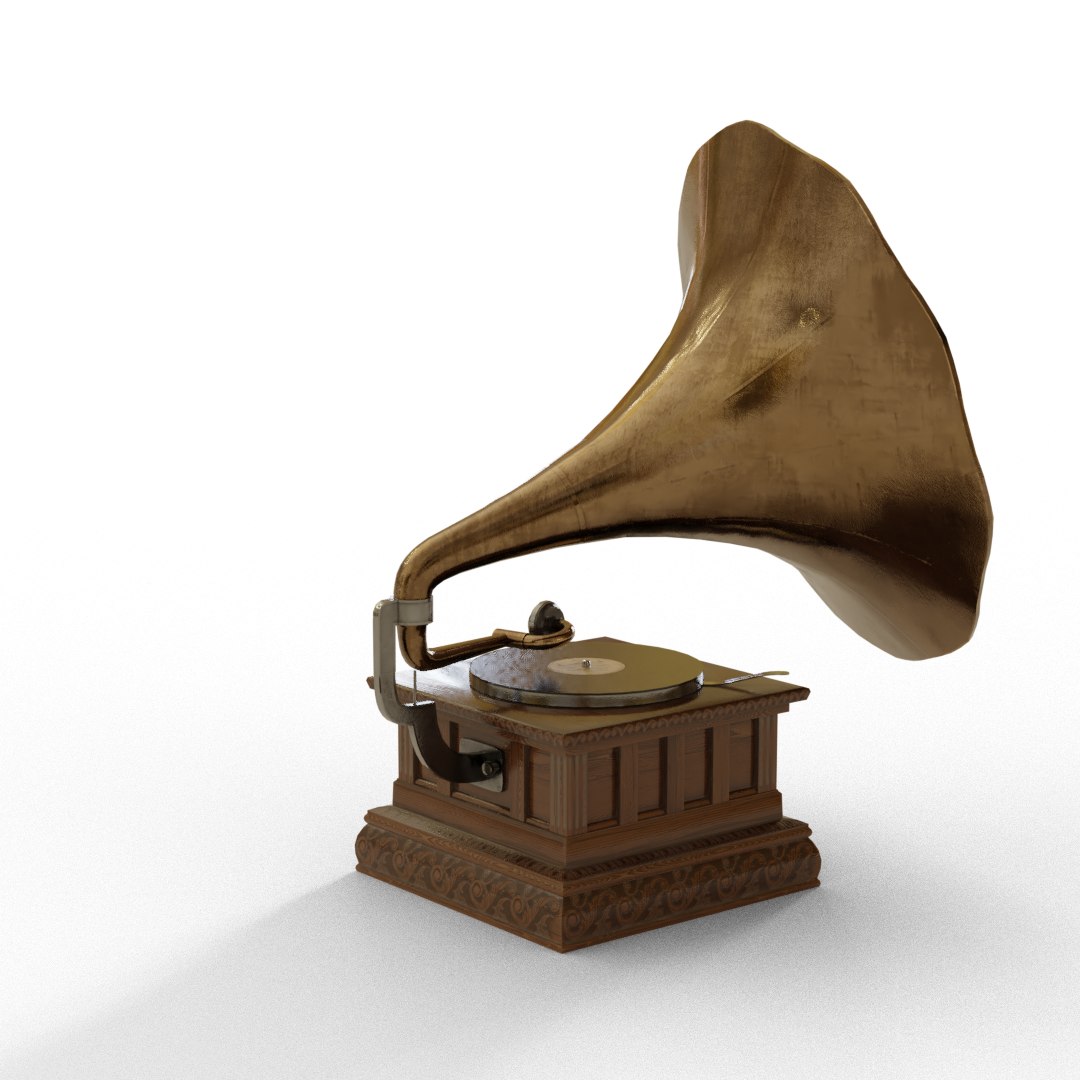 Gramophone 3D Model - TurboSquid 1940283