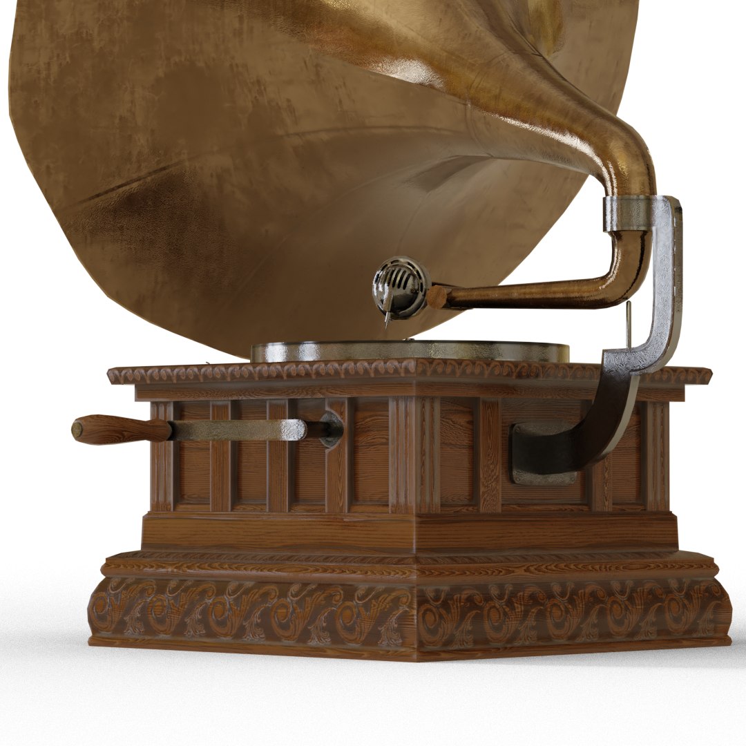 Gramophone 3D Model - TurboSquid 1940283