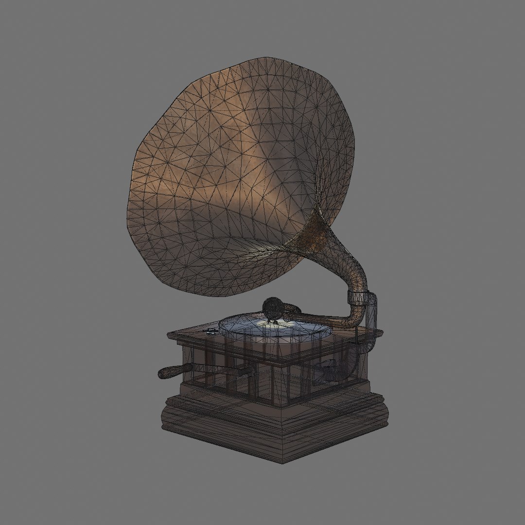 Gramophone 3D Model - TurboSquid 1940283