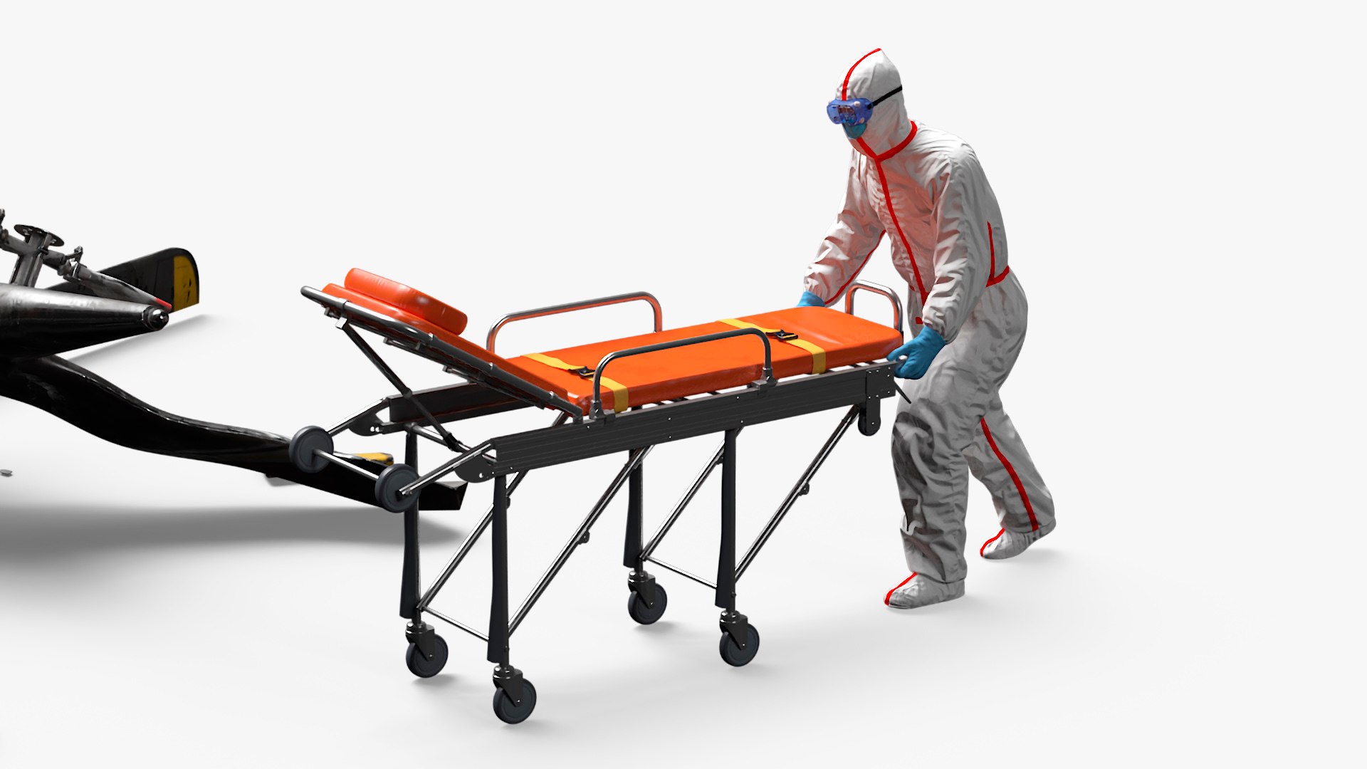 3D Model Helicopter Crash With Casualties - TurboSquid 2335688