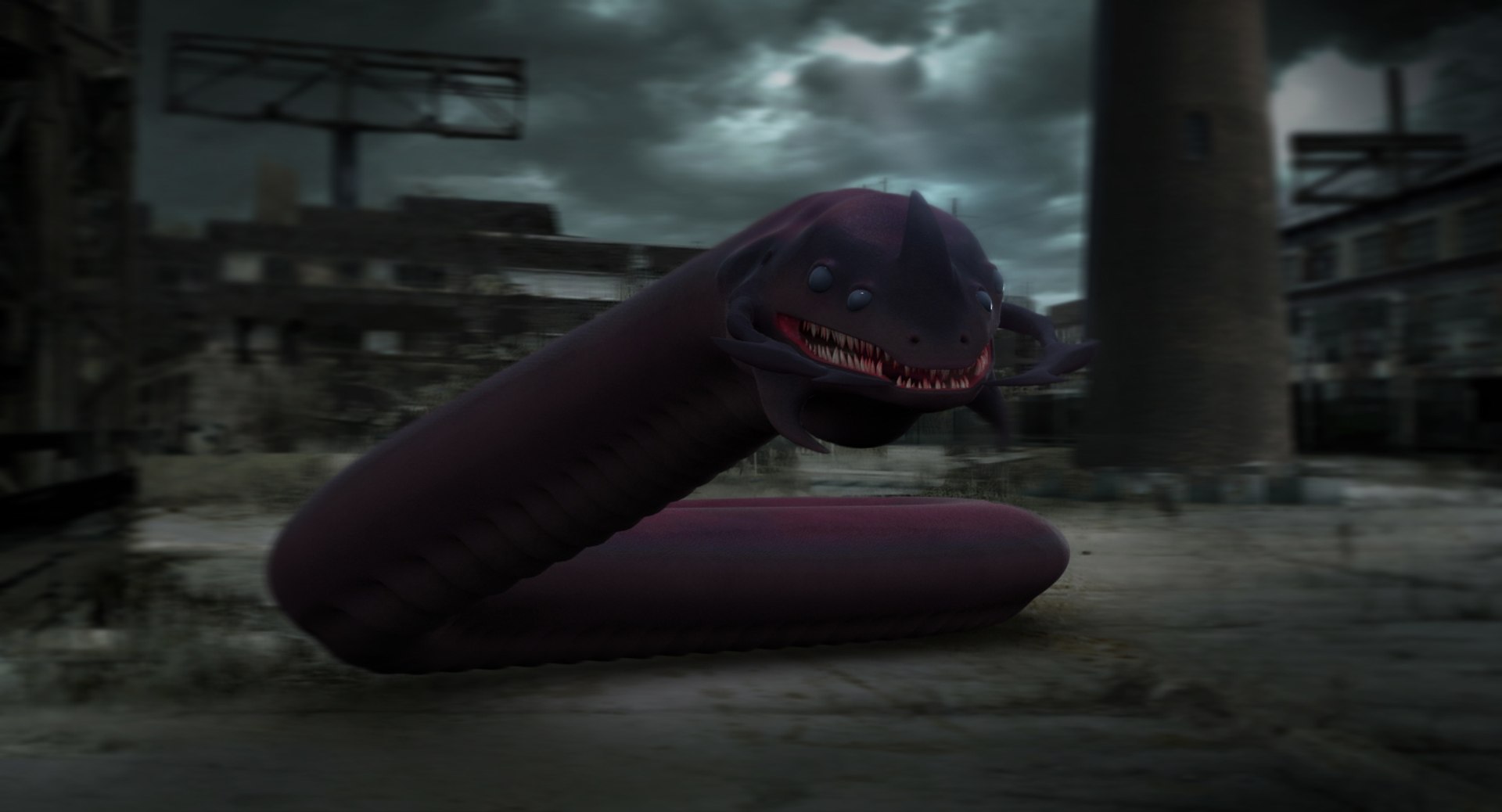 Serpent Monster Model - TurboSquid 1419305