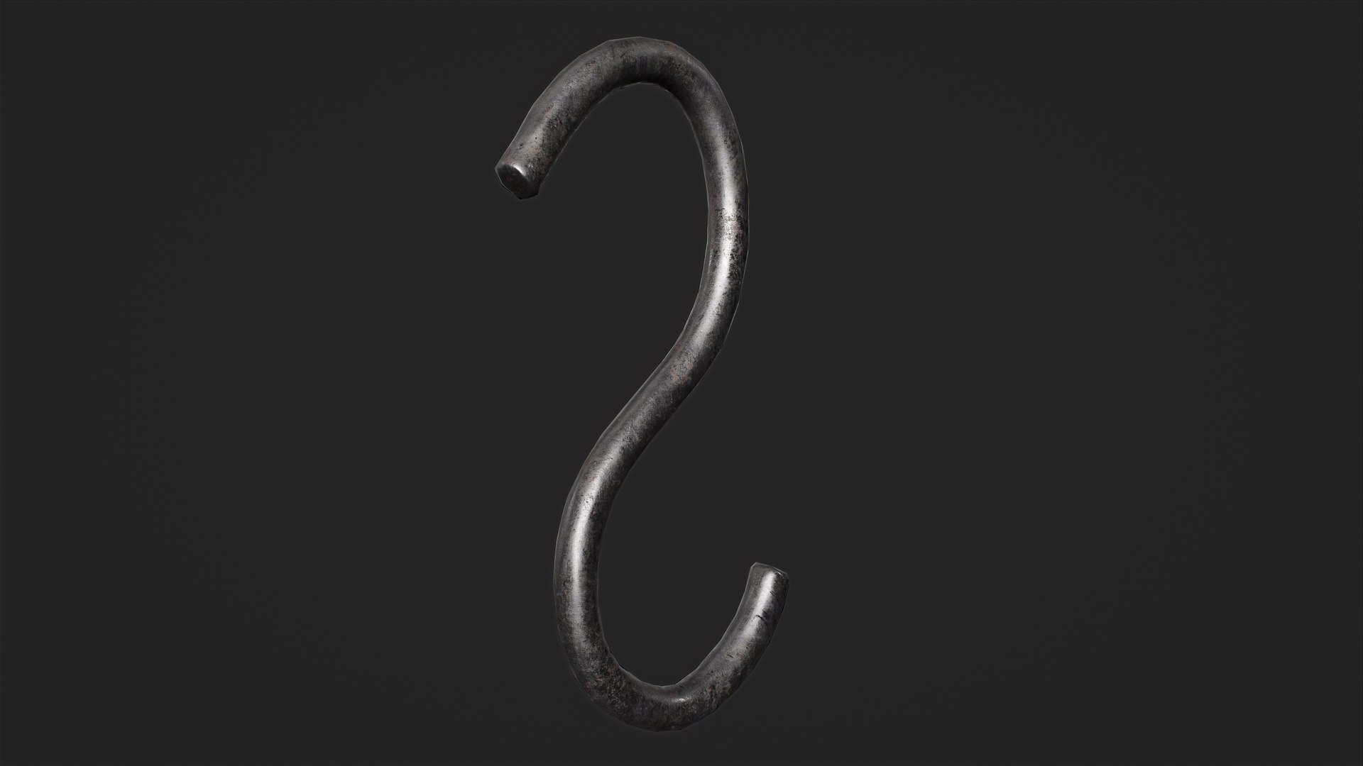 S Hook PBR Game Ready 3D Model - TurboSquid 2176413