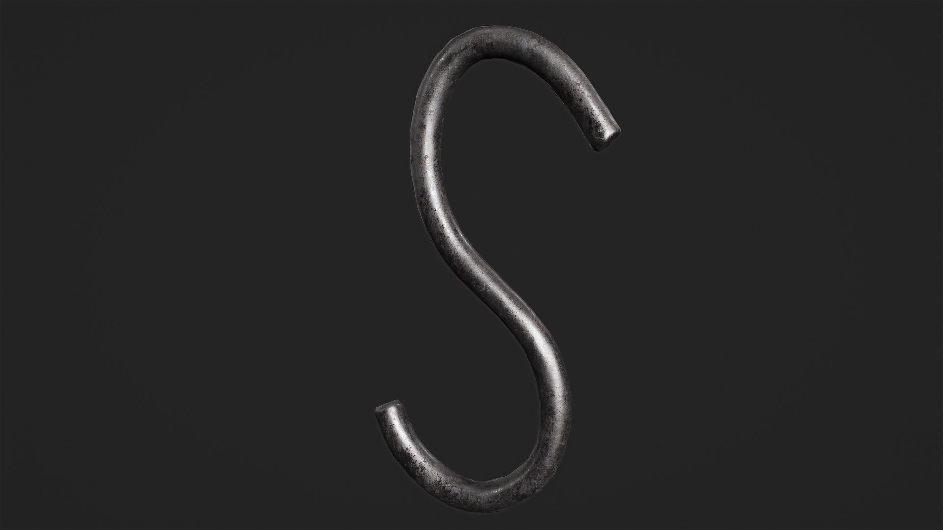 S Hook PBR Game Ready 3D Model - TurboSquid 2176413