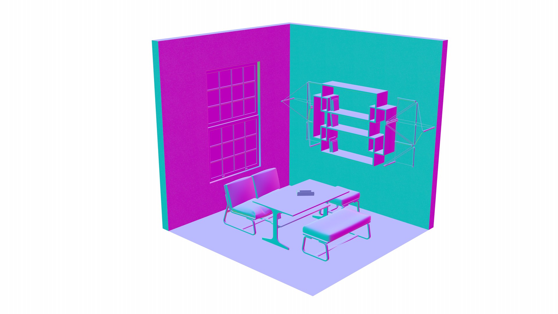 3D 4x4 Room Model - TurboSquid 1415863