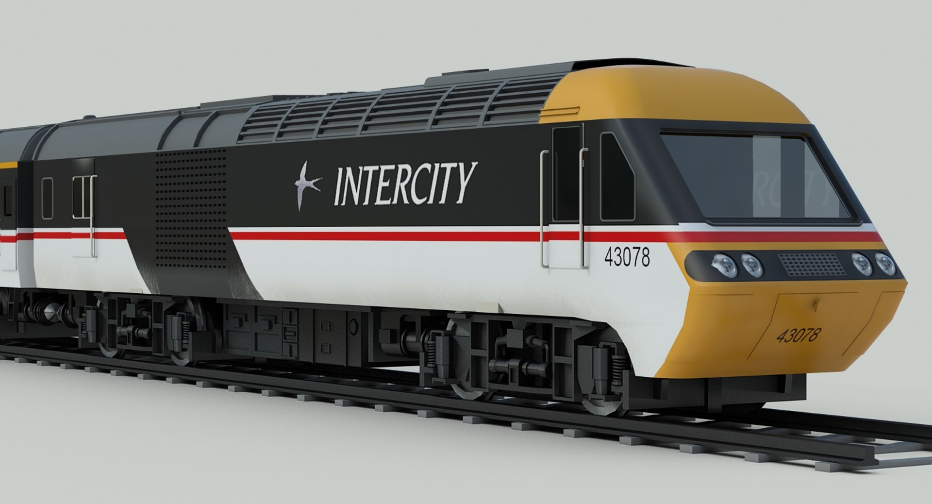 British Class 43 Train Locomotive 3D - TurboSquid 1368757