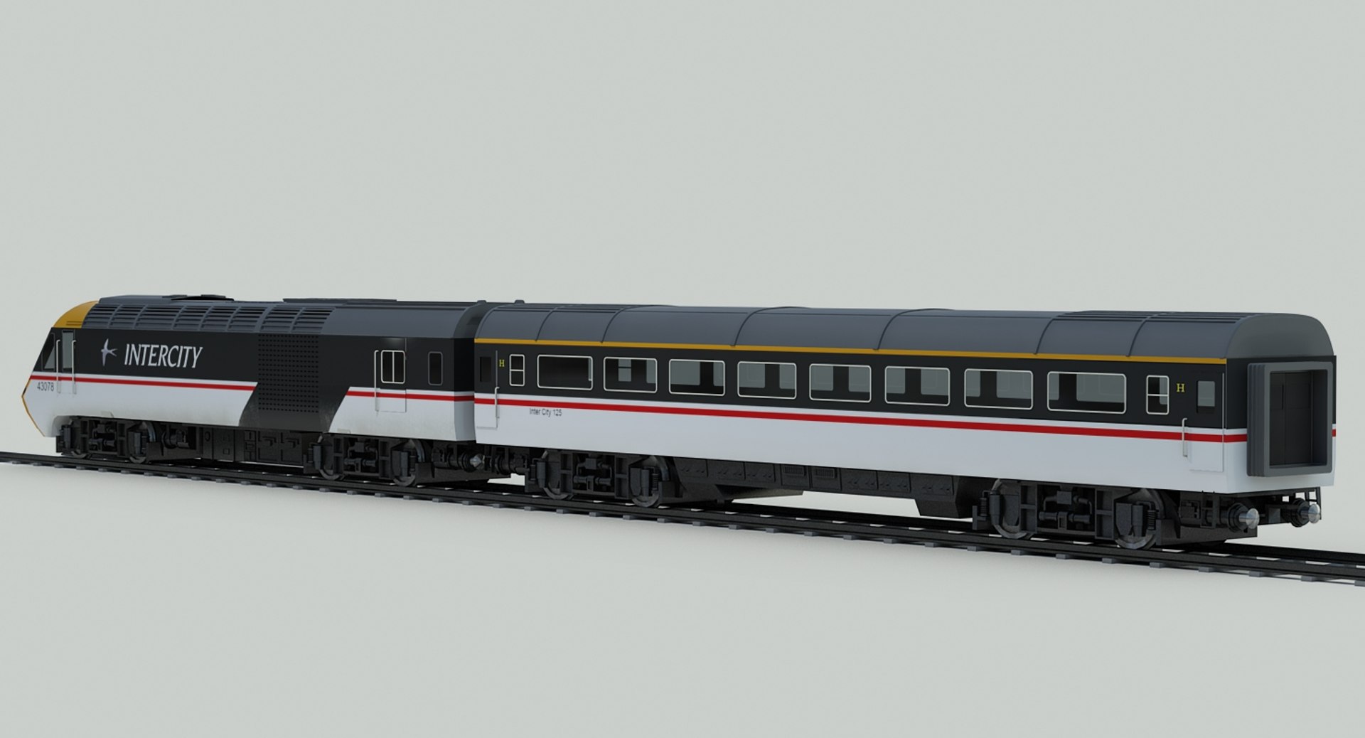 British Class 43 Train Locomotive 3D - TurboSquid 1368757