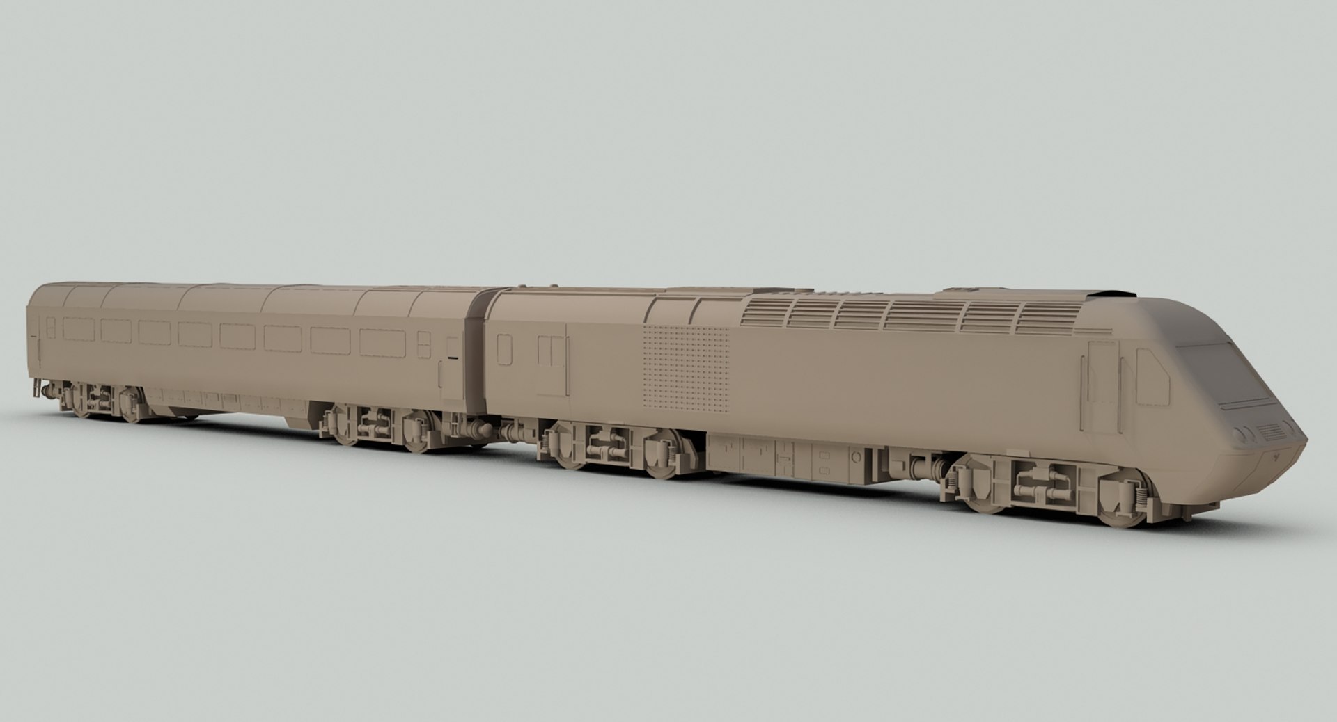 British Class 43 Train Locomotive 3D - TurboSquid 1368757