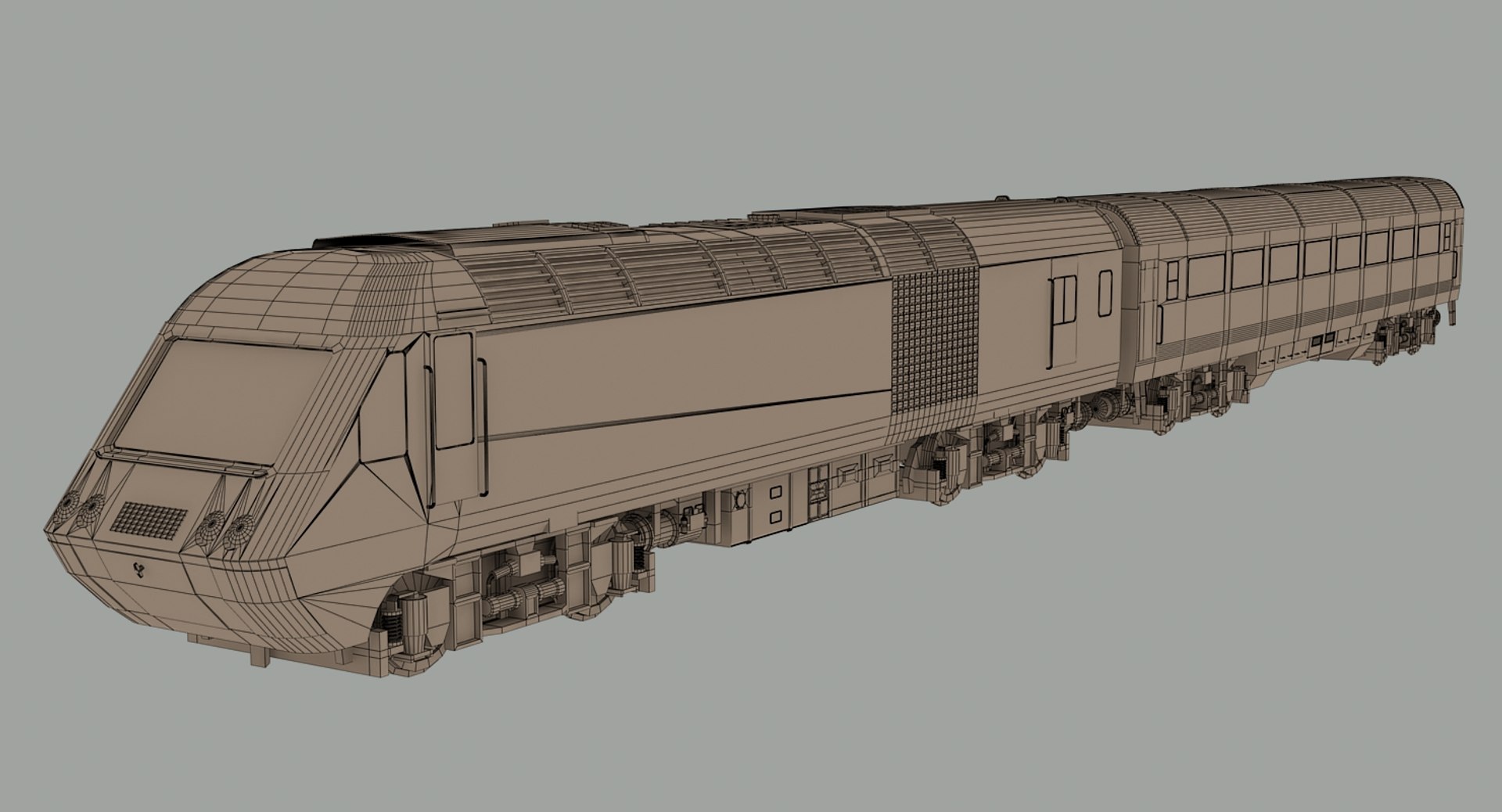 British Class 43 Train Locomotive 3D - TurboSquid 1368757