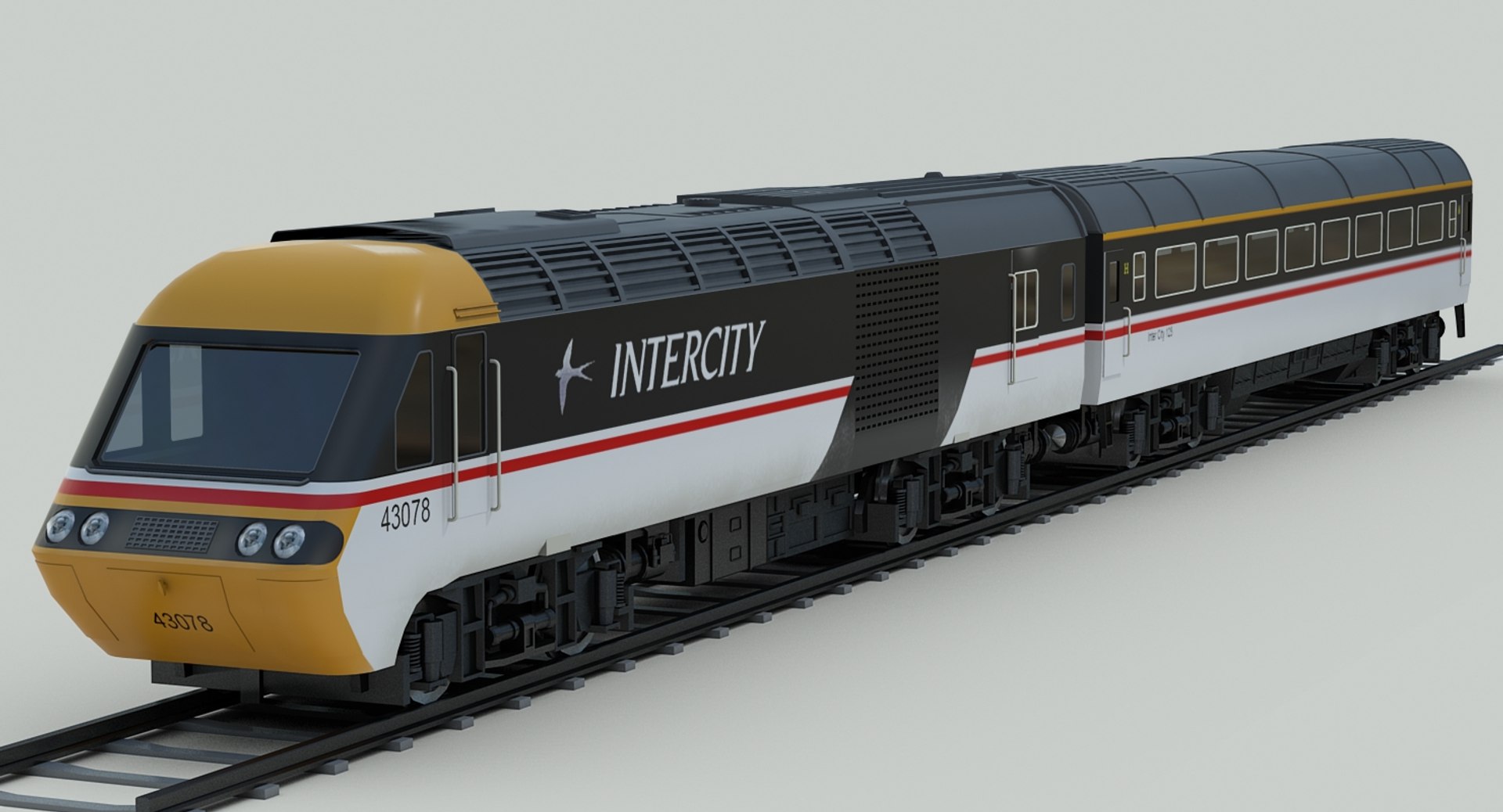 British Class 43 Train Locomotive 3D - TurboSquid 1368757