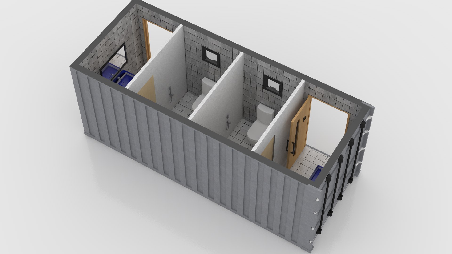 Container Public WC 3D Model - TurboSquid 1773385