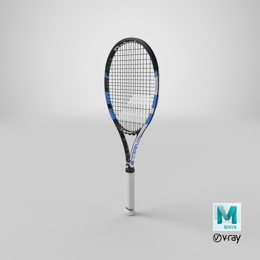 Babolat pure drive tennis racquet model - TurboSquid 1350967