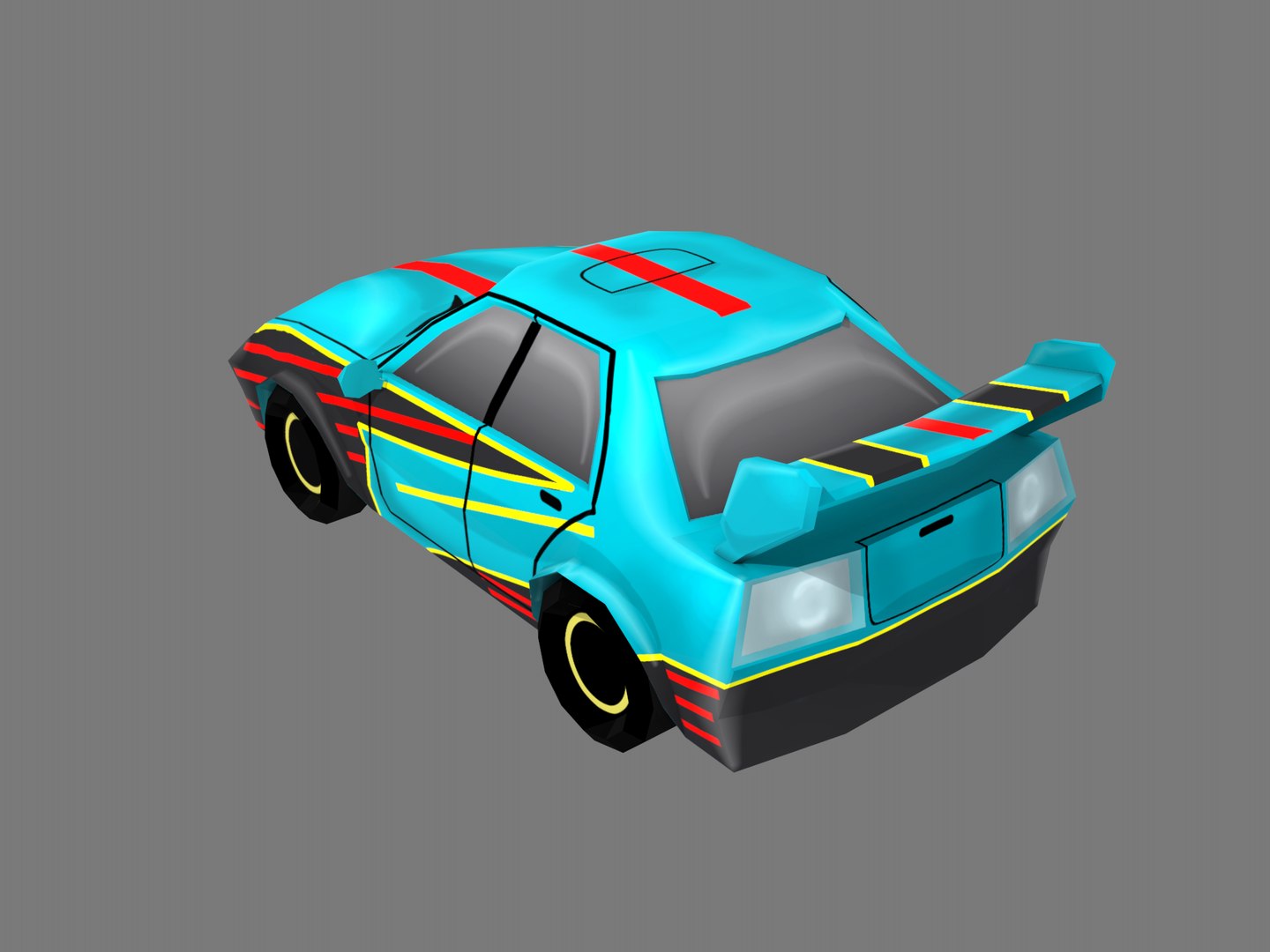 3D cartoon car model - TurboSquid 1460523