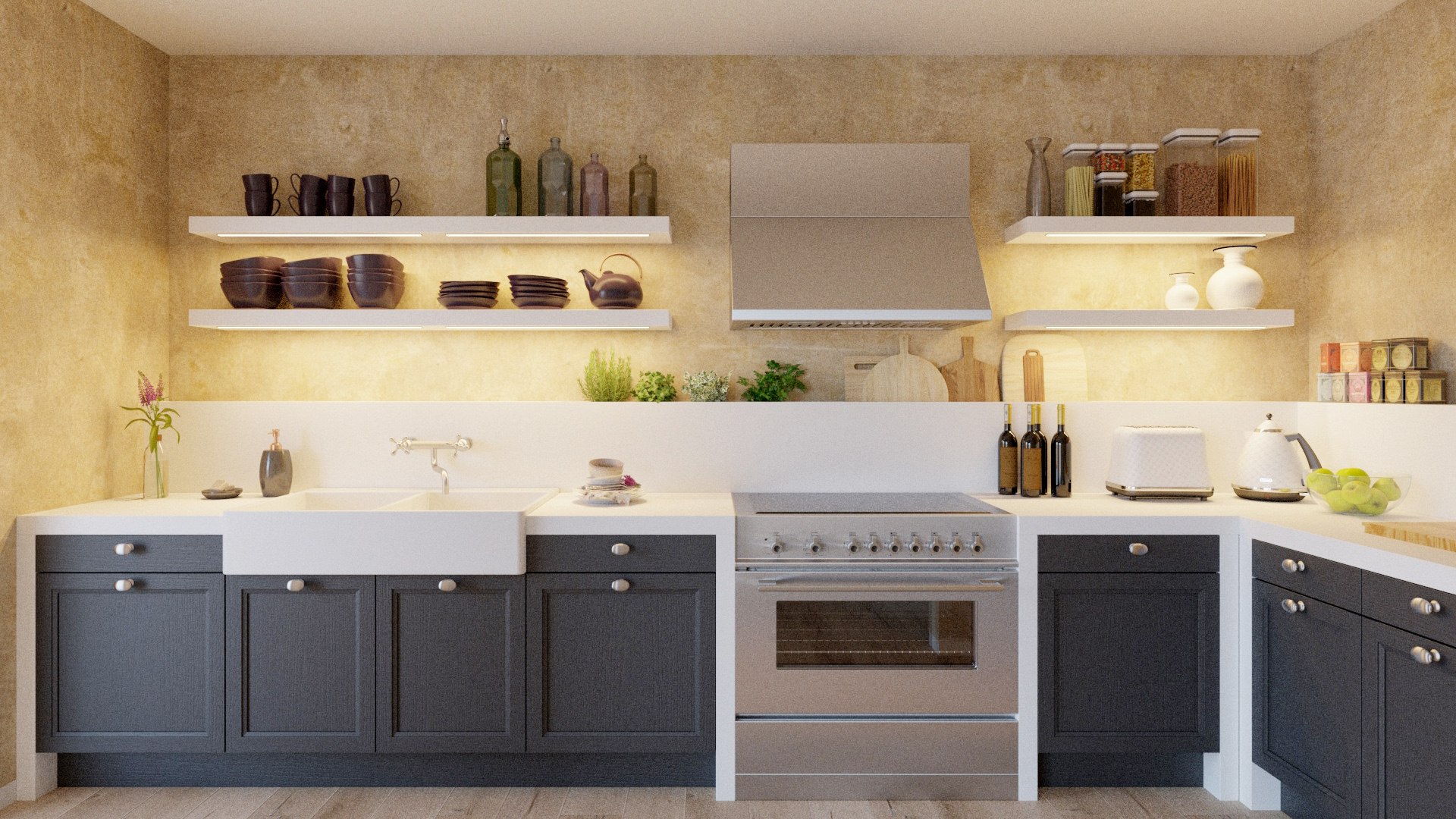 Collection Of 6 Kitchens Model - TurboSquid 2209700
