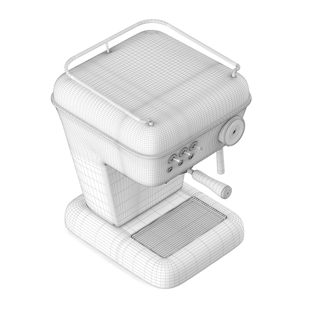 Yellow coffee machine 3D model - TurboSquid 1437468