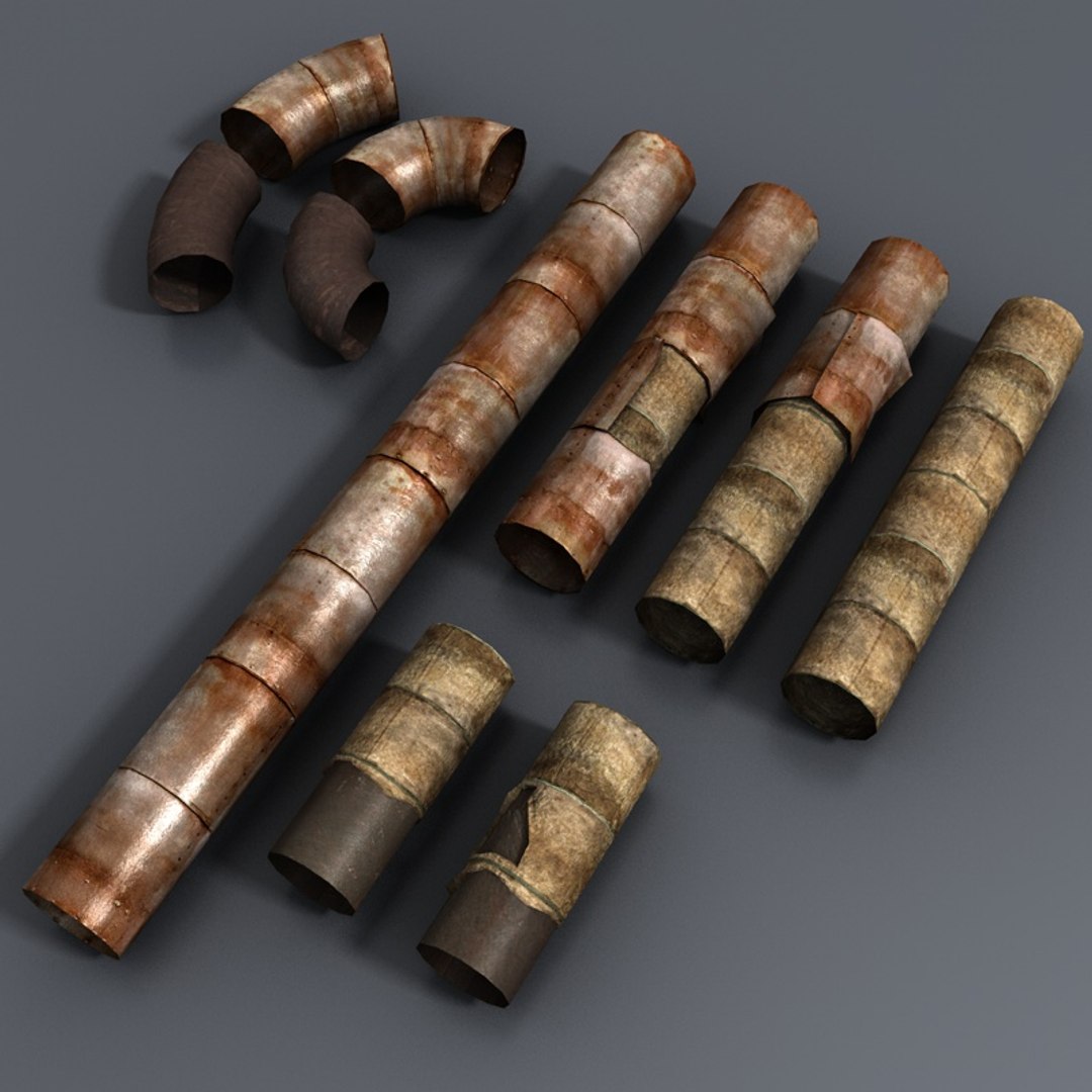 Pipe Rusty Rust 3d Model