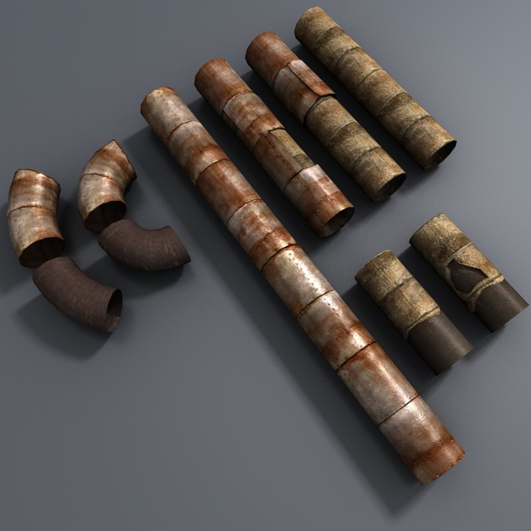 Pipe Rusty Rust 3d Model
