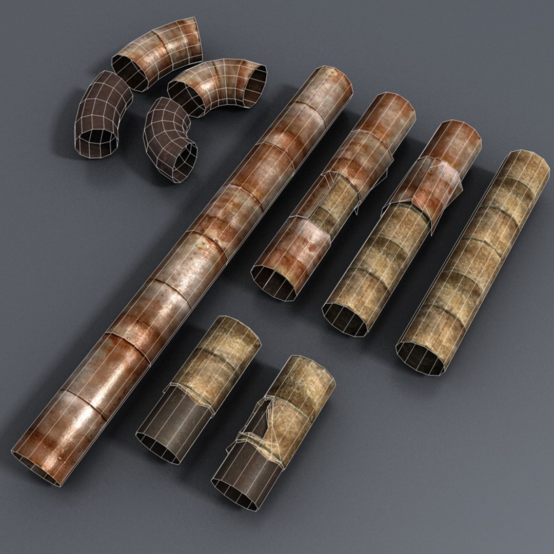 Pipe Rusty Rust 3d Model