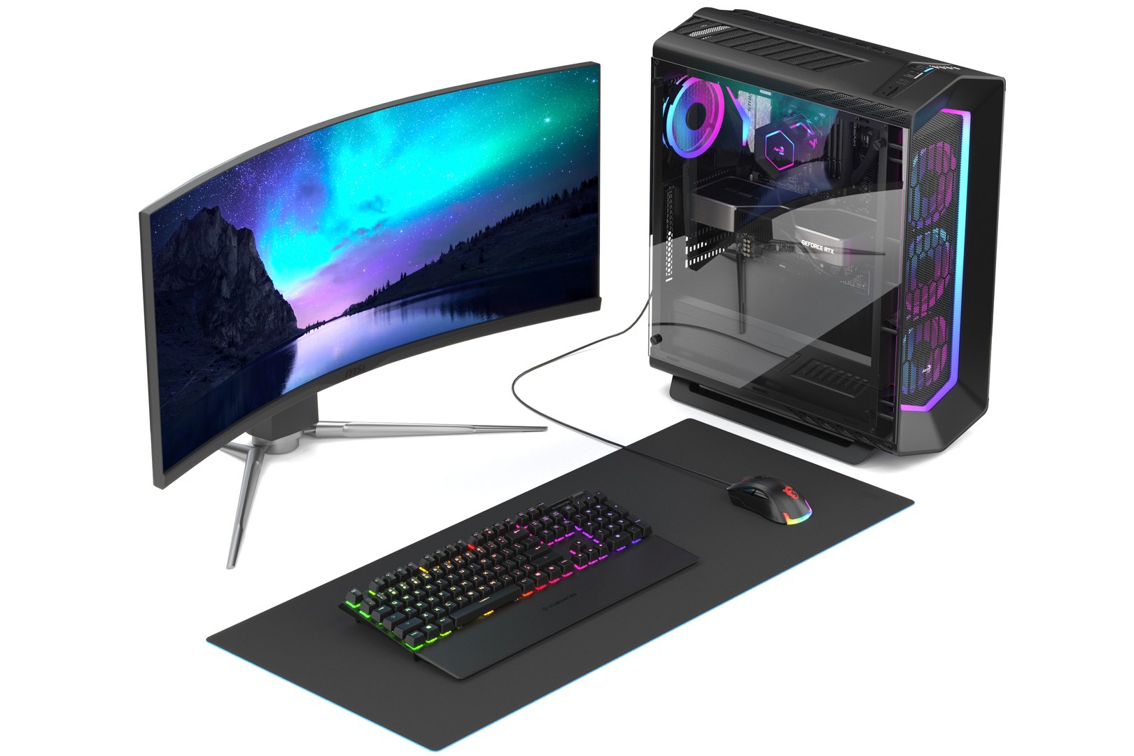 PC Gamer Set 2 3D model - TurboSquid 1782904