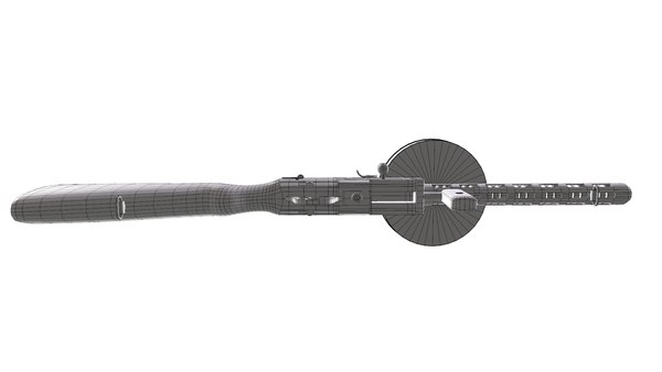 modelo 3d Subfusil Degtyaryov PPD-30 Low-poly PBR - TurboSquid 2017197