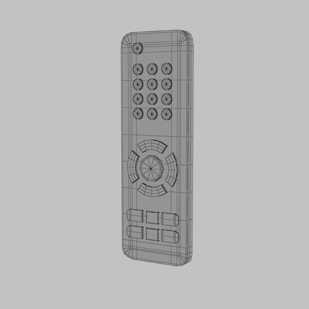 Simple Remote Control Color 3D Model - TurboSquid 1383001