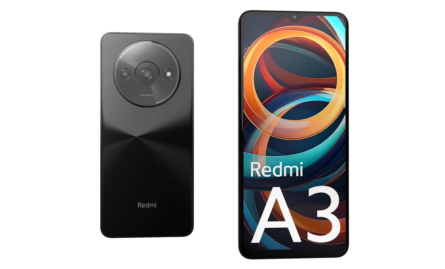 3D Xiaomi Redmi A3 Black Model - TurboSquid 2190500