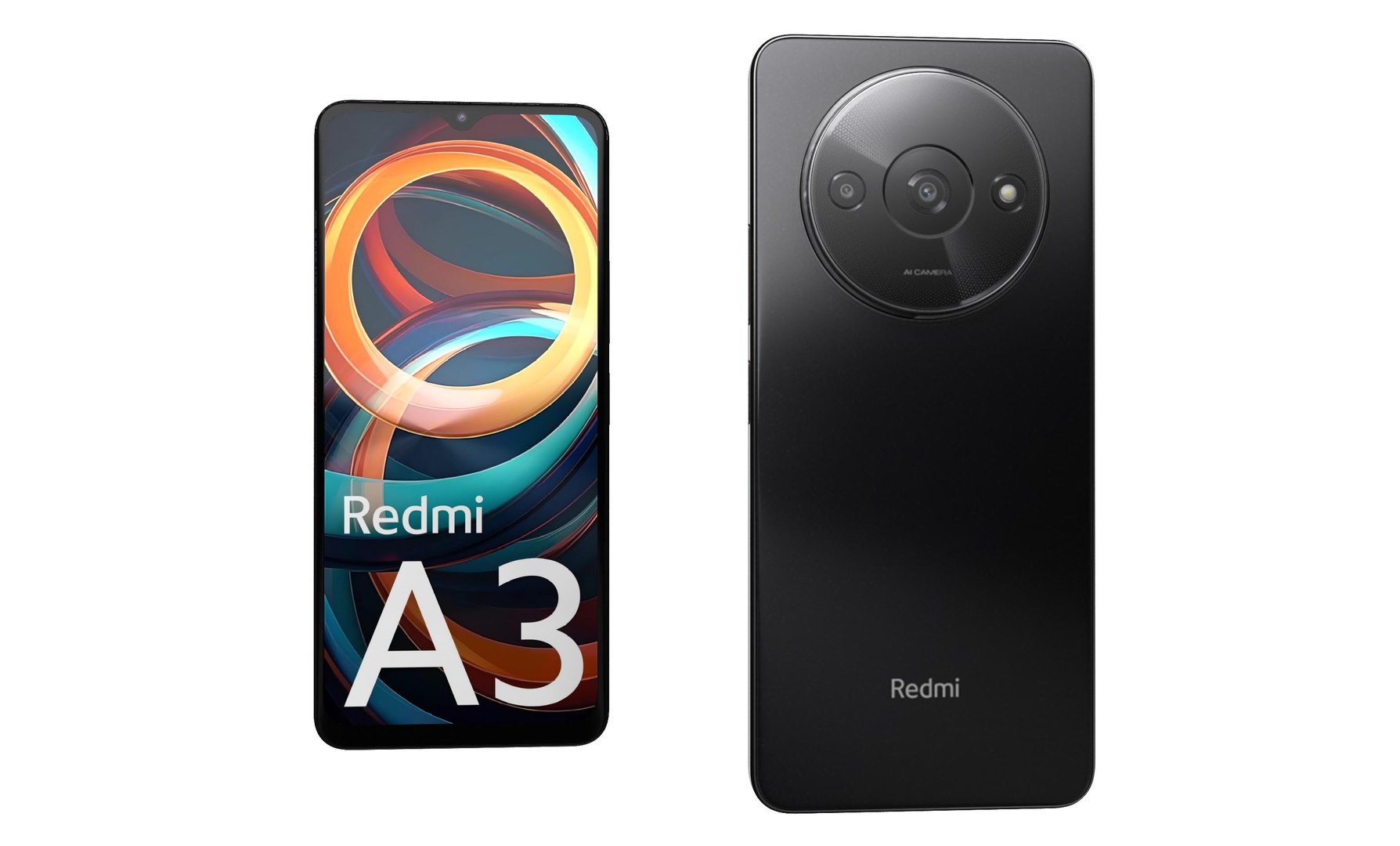 3D Xiaomi Redmi A3 Black Model - TurboSquid 2190500
