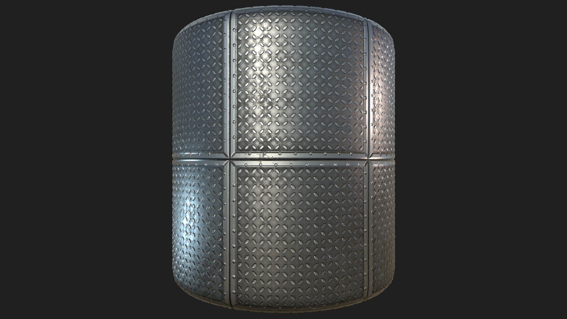 Seamless Tillable PBR Metal Floor Material Texture Model - TurboSquid ...