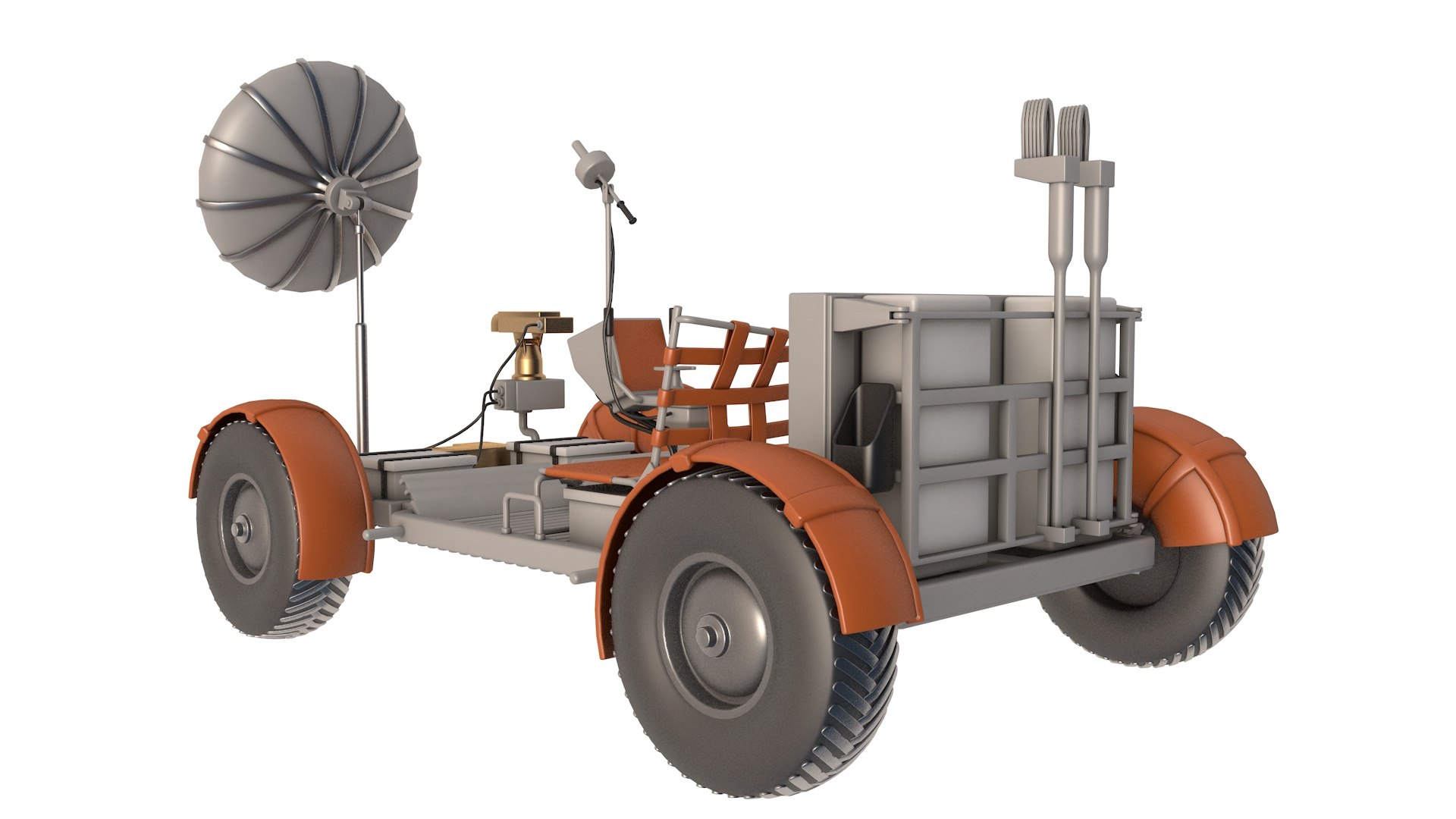 Lunar Roving Vehicle From Apollo 15 3D Model - TurboSquid 2019864