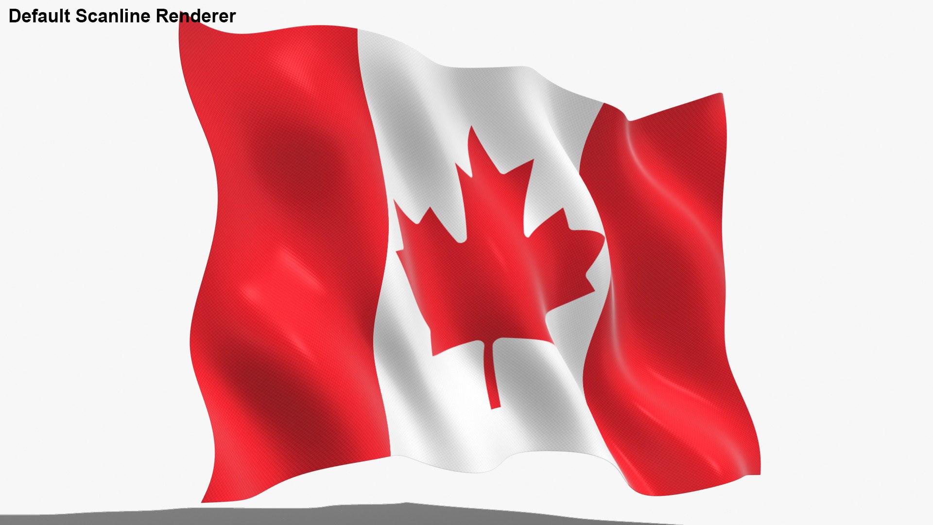 Realistic Canada Flag 3D Model - TurboSquid 1613041