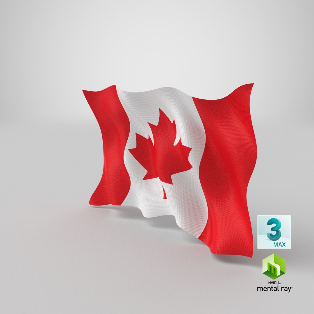 Realistic Canada Flag 3D Model - TurboSquid 1613041