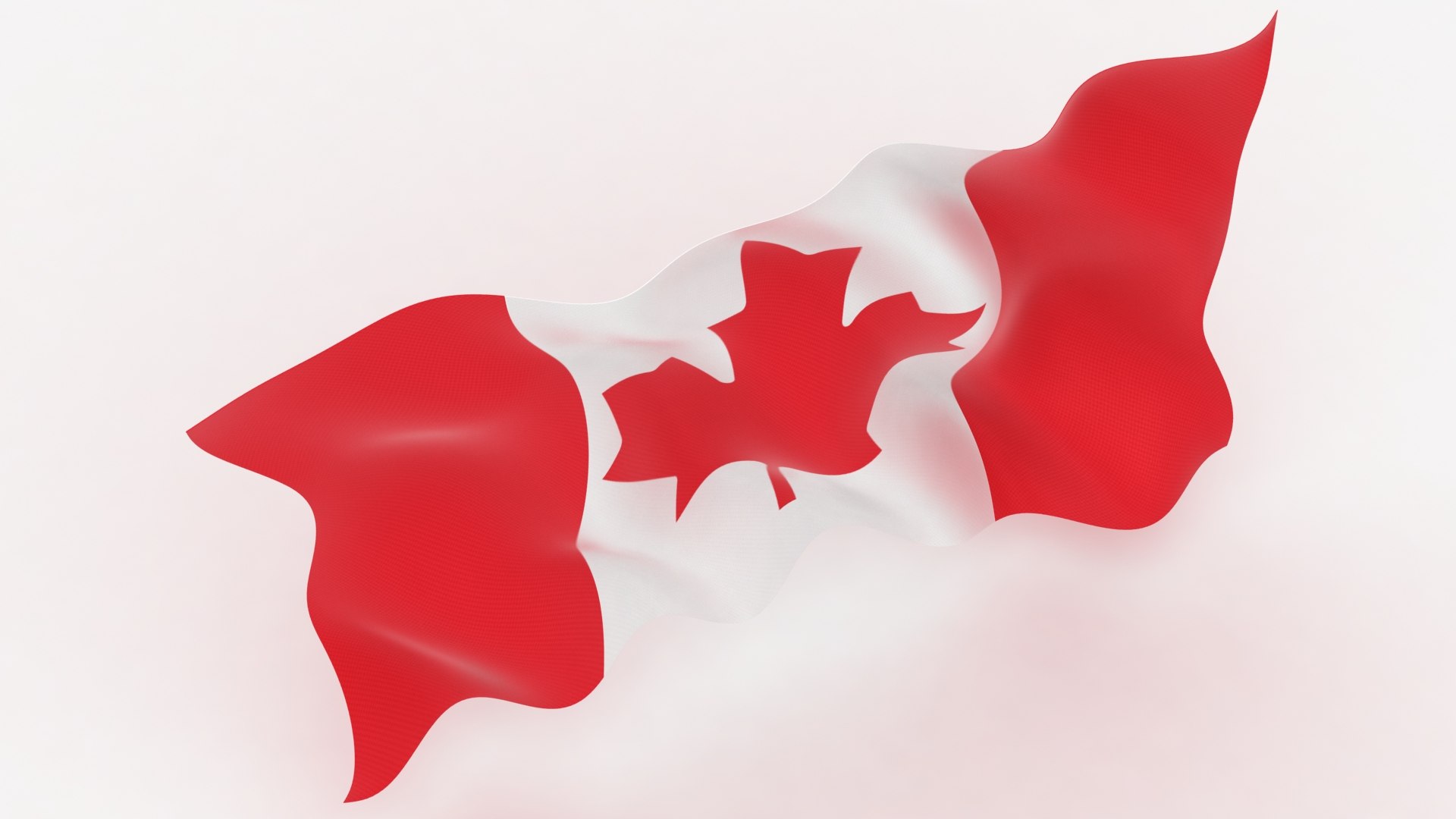 Realistic Canada Flag 3D Model - TurboSquid 1613041