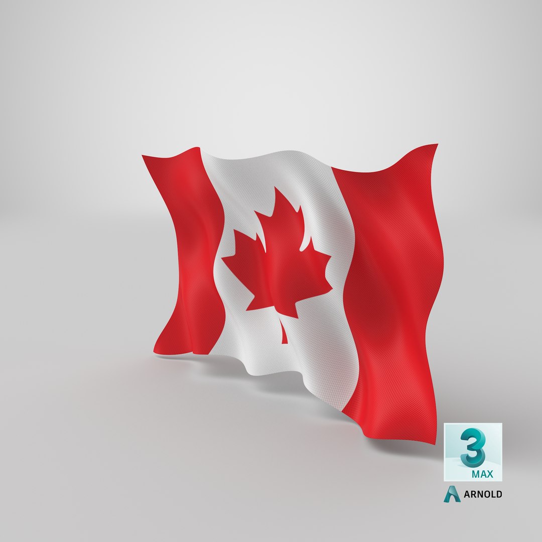 Realistic canada flag 3D model - TurboSquid 1613041
