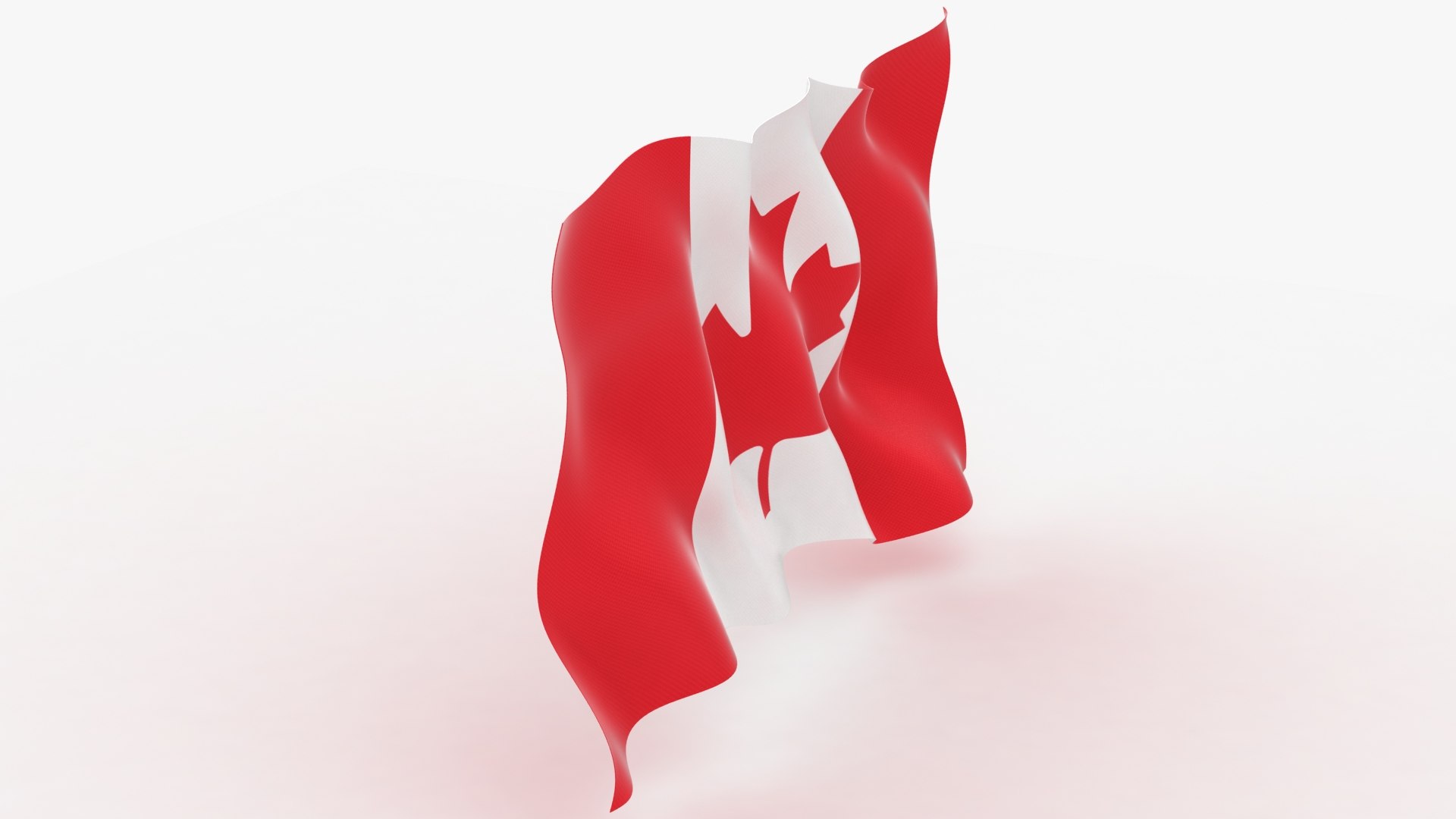 Realistic canada flag 3D model - TurboSquid 1613041