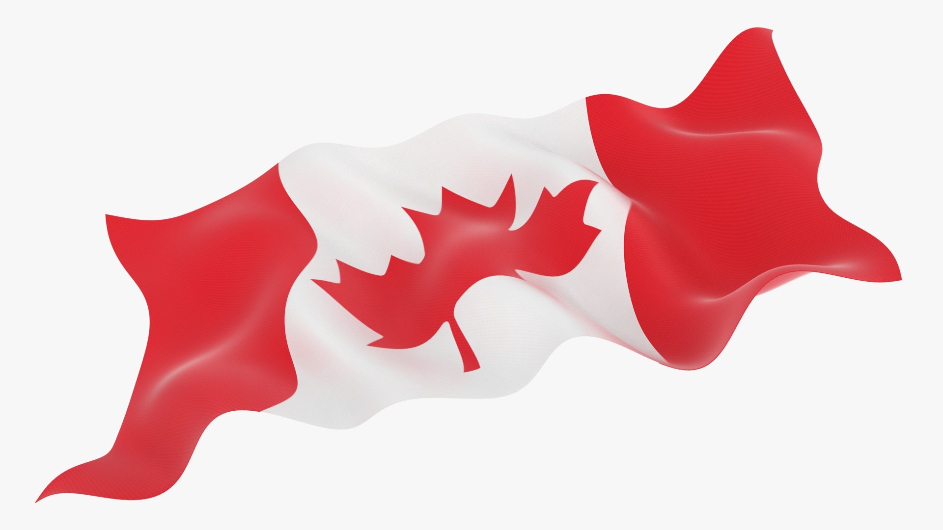 Realistic canada flag 3D model - TurboSquid 1613041