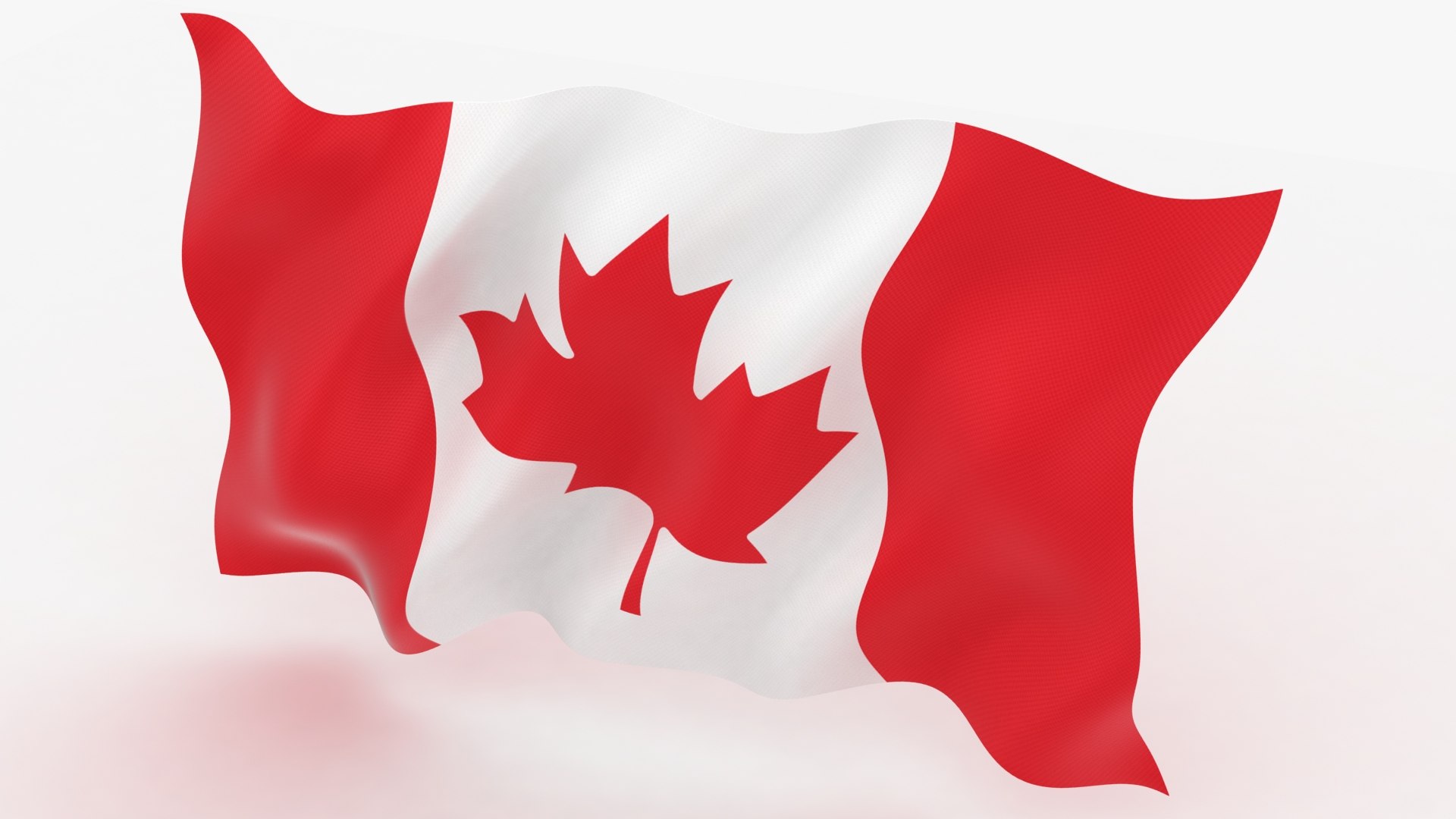 Realistic Canada Flag 3D Model - TurboSquid 1613041