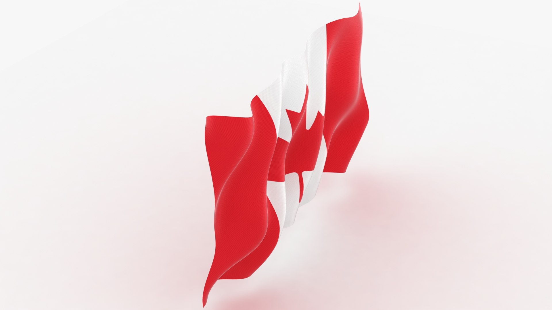 Realistic Canada Flag 3D Model - TurboSquid 1613041