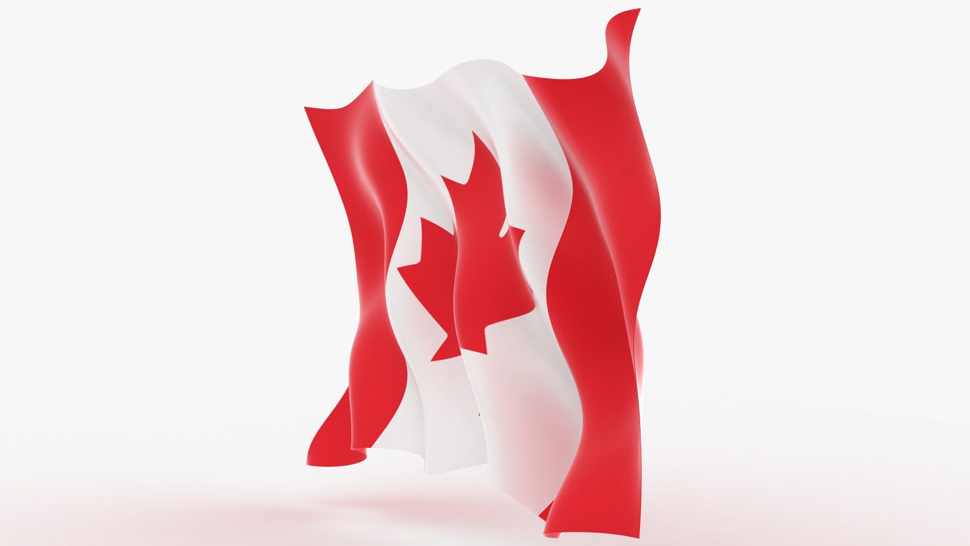 Realistic canada flag 3D model - TurboSquid 1613041
